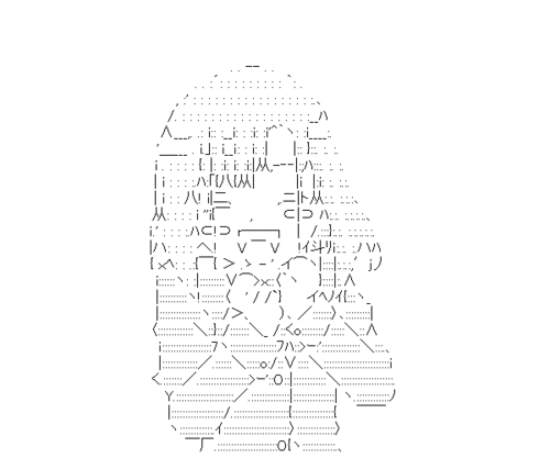 A arte dos animes: Ascii mangá art?