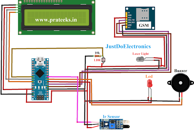 Arduino & KY008 Laser Based Security System