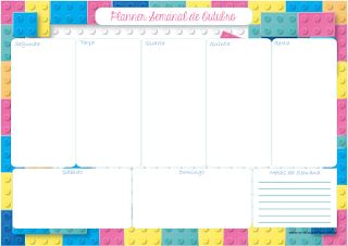 Planner de Outubro para baixar e imprimir