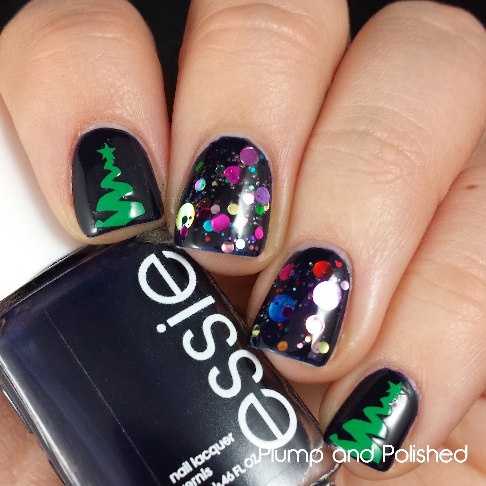 Plump and Polished: Lacquer by Lissa - Evergreen Tree Vinyl Nail Decals