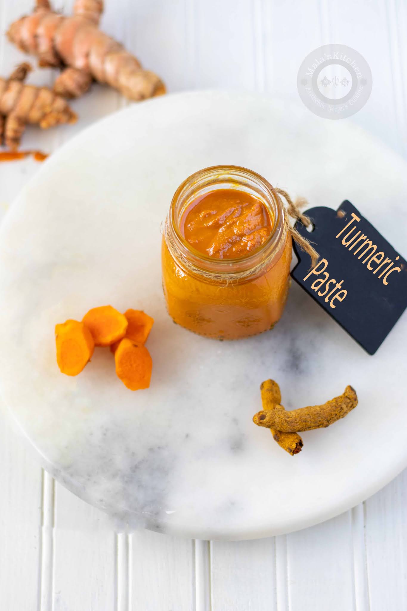 Turmeric Root Plain Paste | Fresh Turmeric Powder - Malas-Kitchen