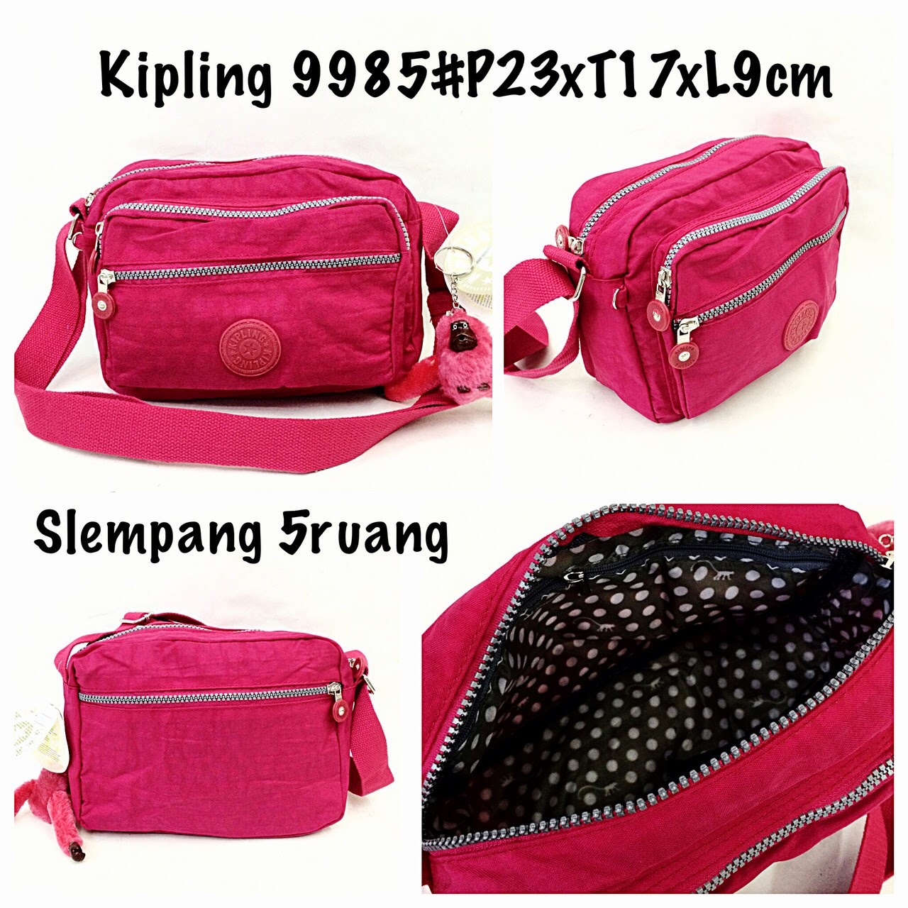 Jual Tas Kipling: Tas Kipling 9985 Tas Selempang Tas Mini 5 Ruang