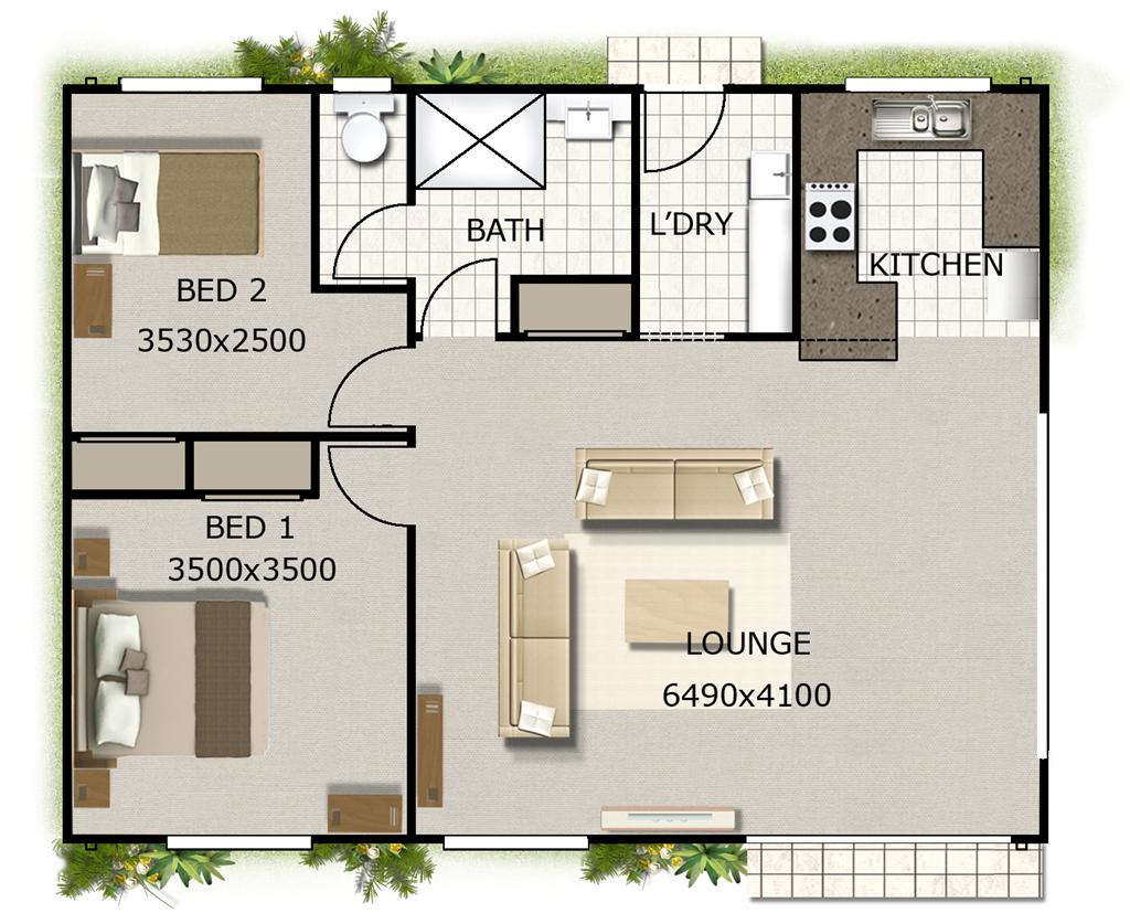 Simple & common residential layout's.