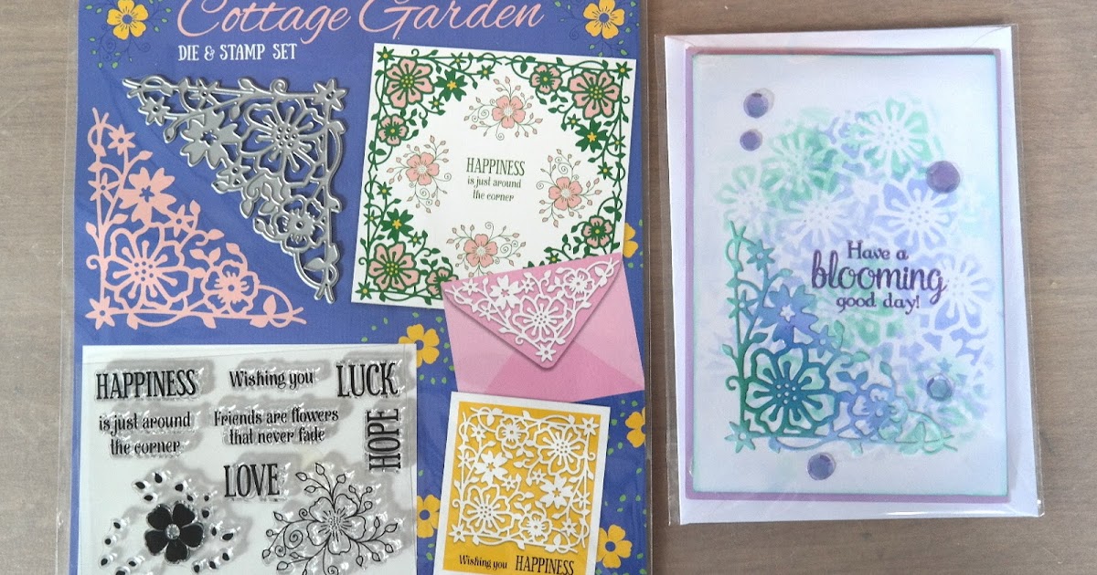 Flowers, Ribbons and Pearls: Friday Freebie Card & Gift - Cottage Garden