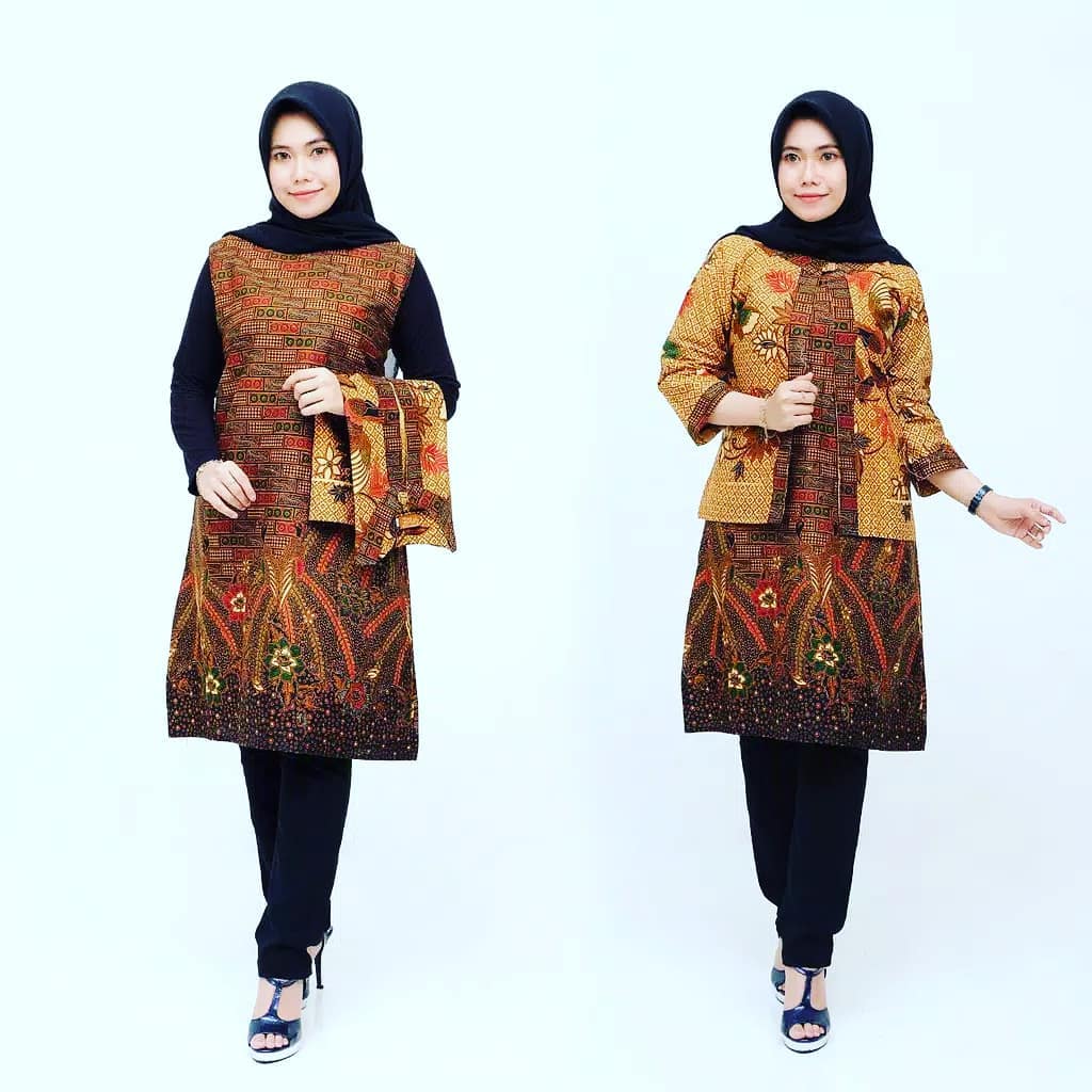 Model Tunik Batik Terbaik 2020 Desain Mewah Dan Modern - Model Baju Korea