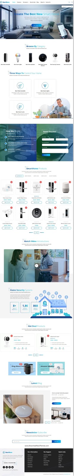 SmartHome - Smart Home Automation & Technologies Joomla Template ...