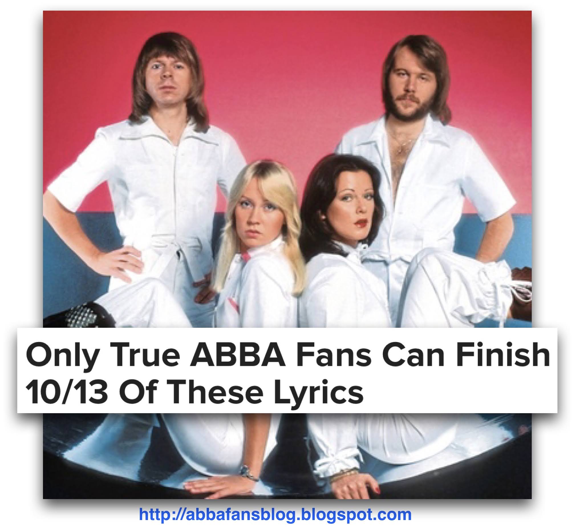 ABBA Fans Blog: Abba Quiz