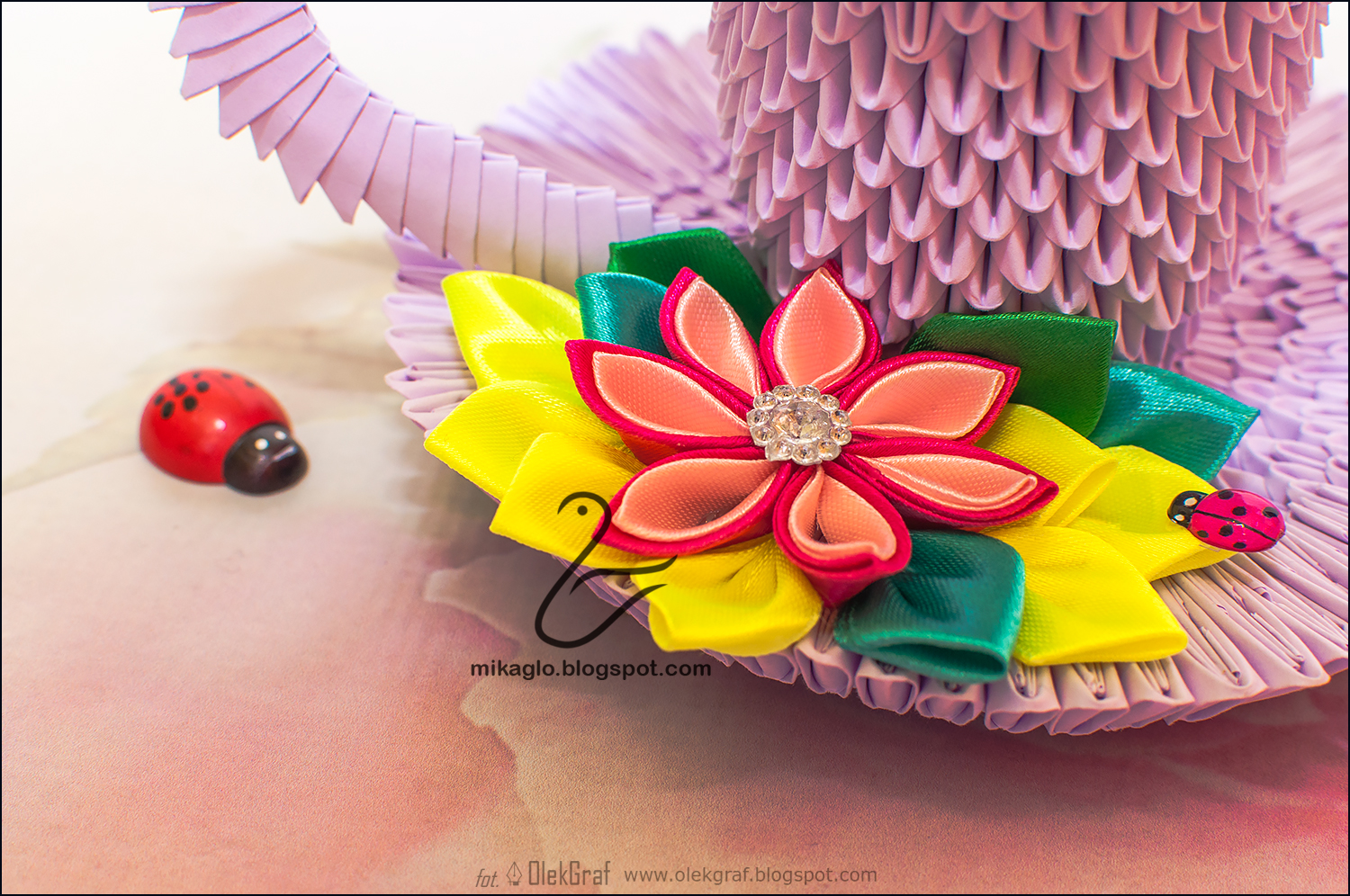 Origami 3d - mikaglo: 655. Filiżanka z origami / 3d origami tea cup