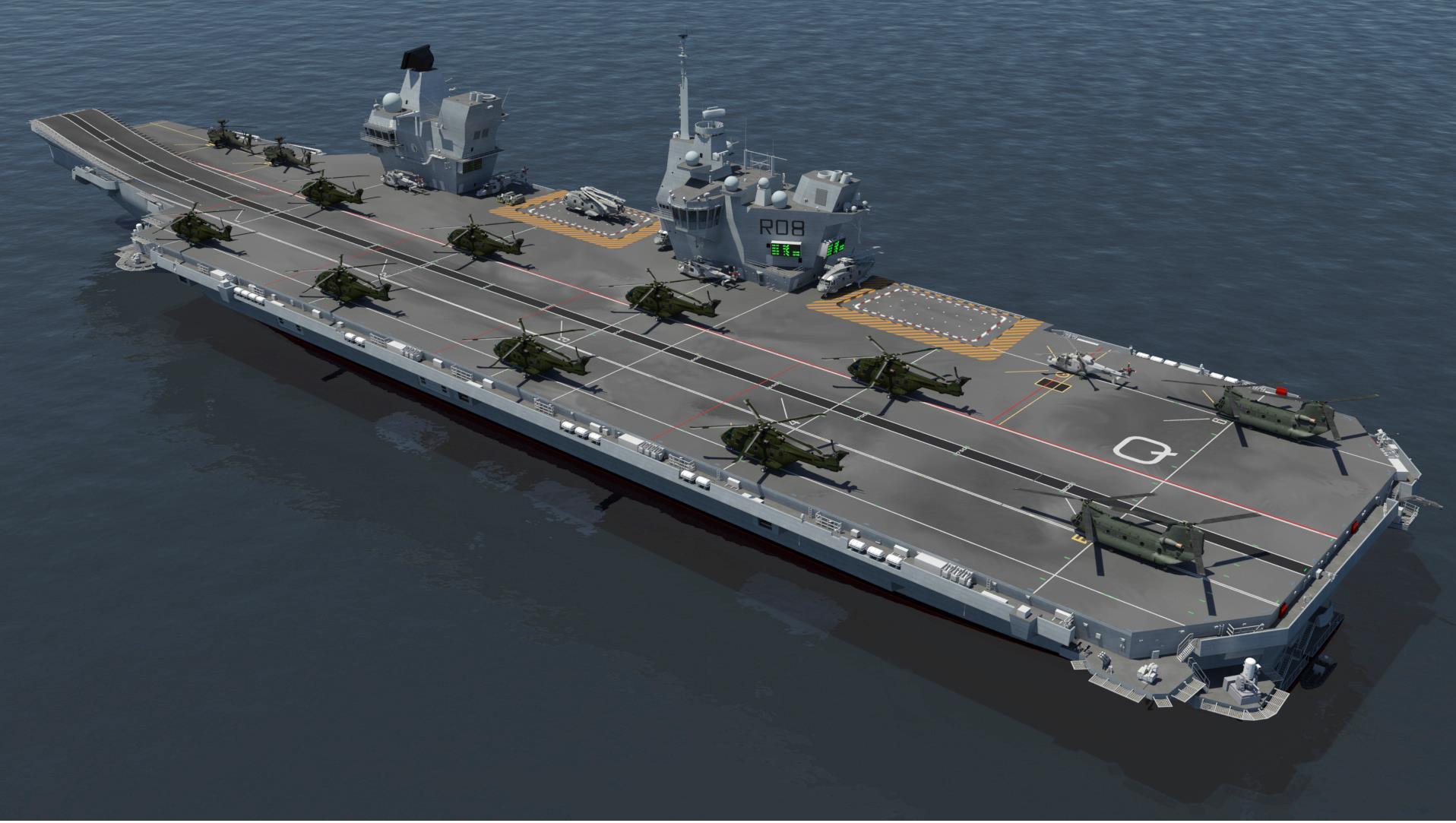 SNAFU!: The Brits are expanding the number of helo spots on the Queen ...