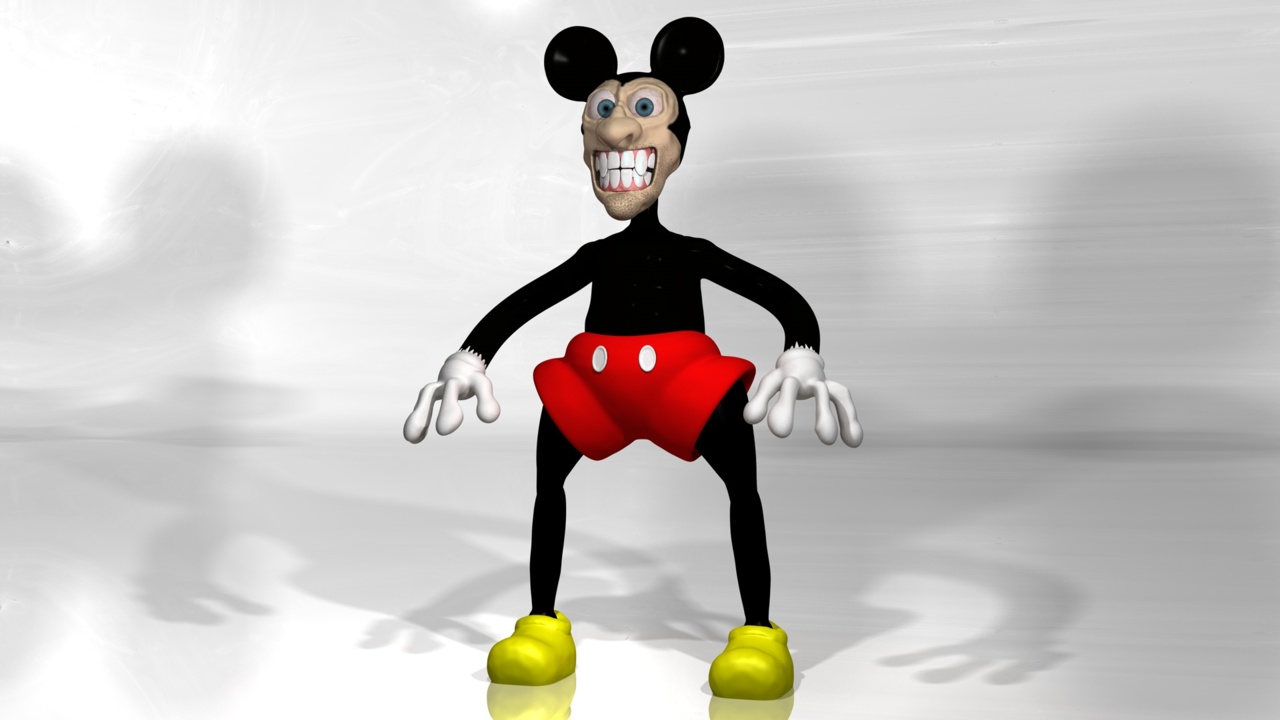 I Don't See Dead People: Strange 3D Rendering Of Mickey Mouse