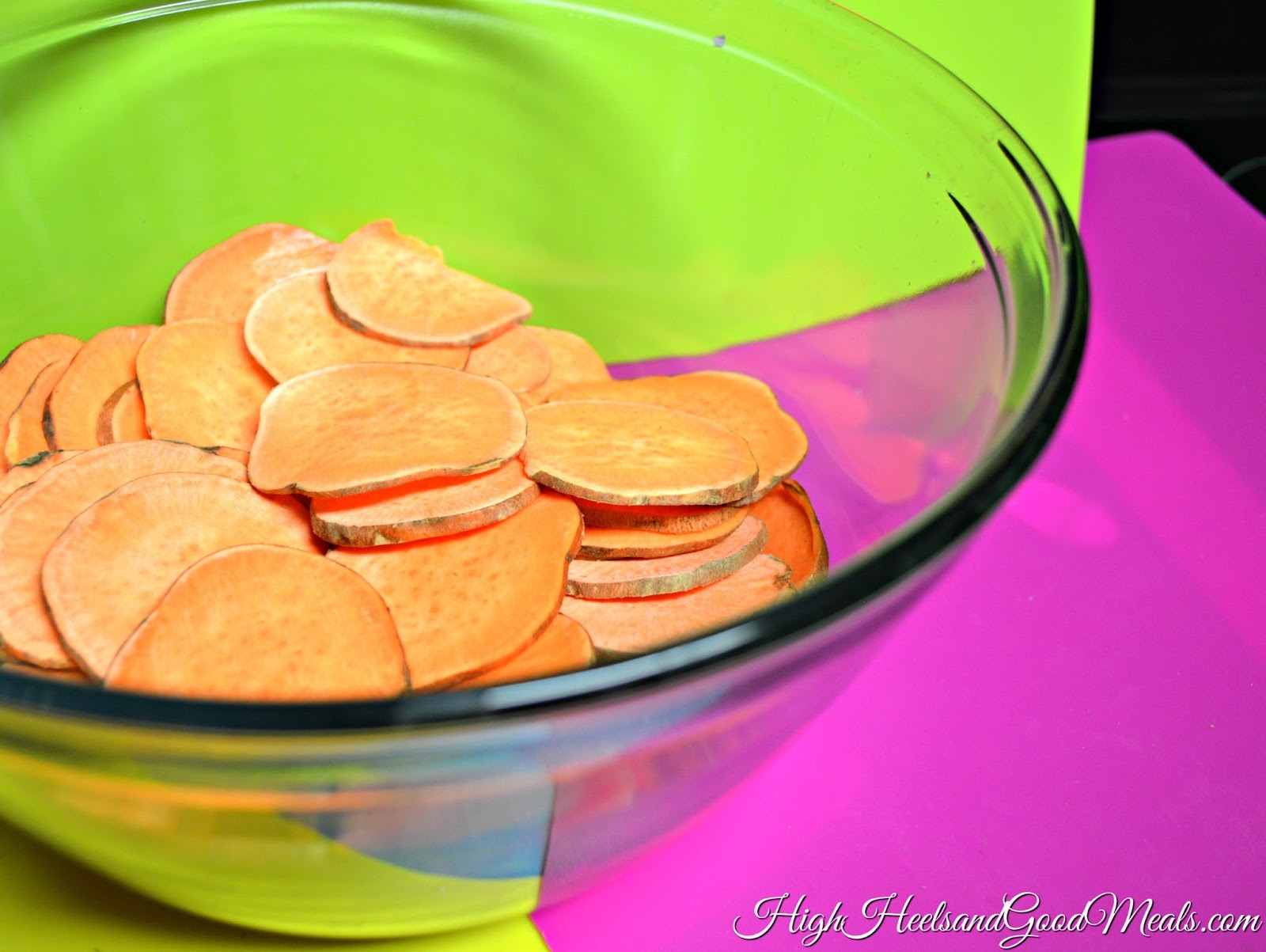 BBQ Pulled Pork Nachos w/ Homemade SweetPotato Chips - High Heels ...