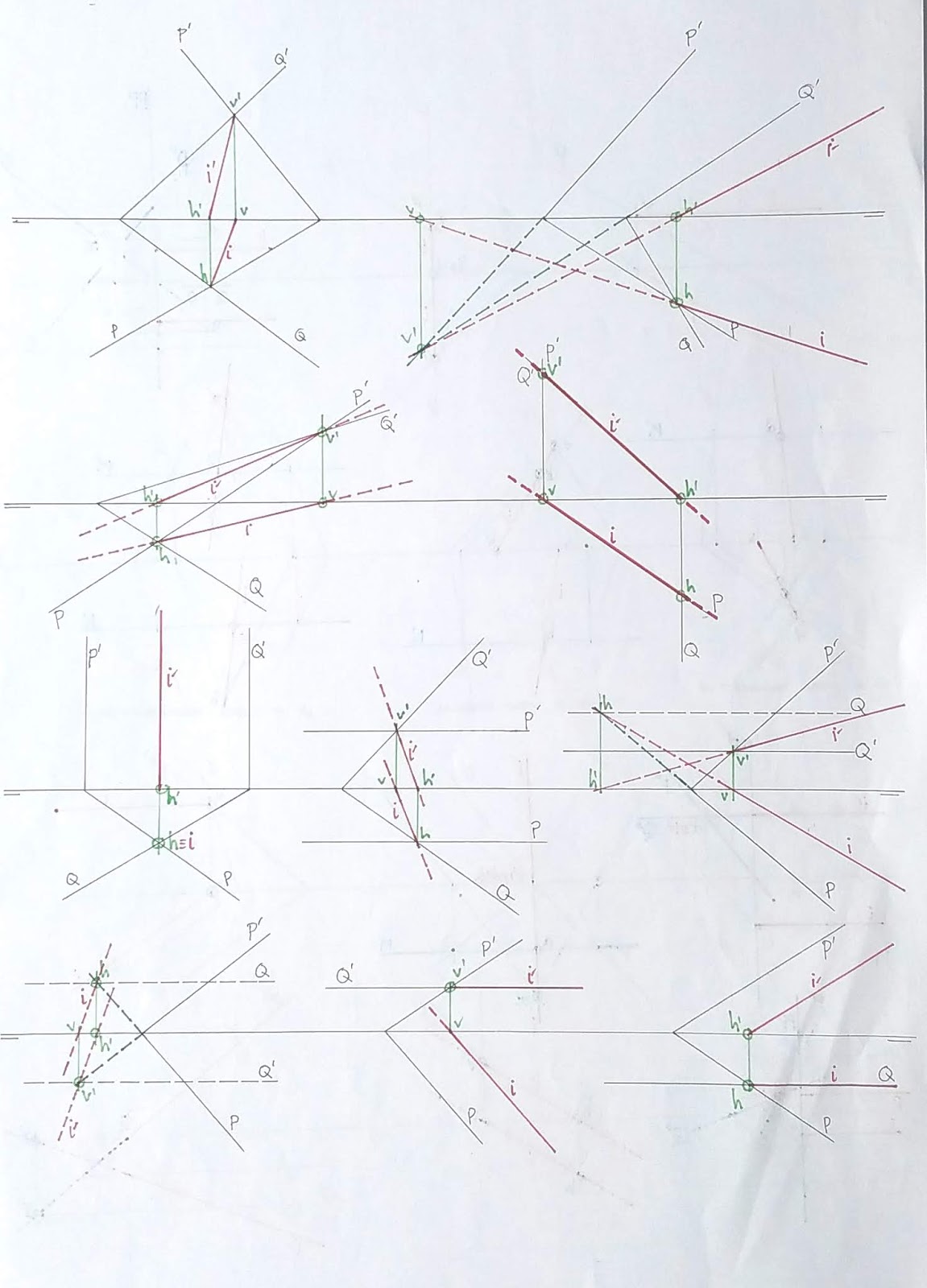 COMPÁS Y COLOR: Intersecciones de planos