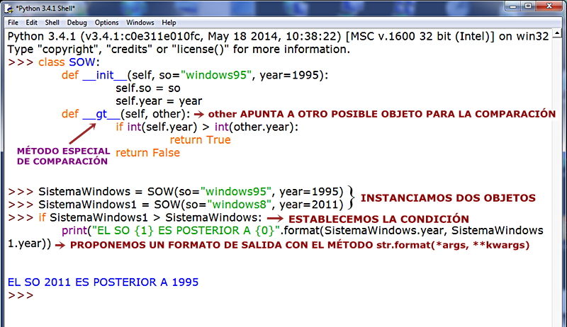 APRENDER A PROGRAMAR CON PYTHON: MÉTODOS ESPECIALES