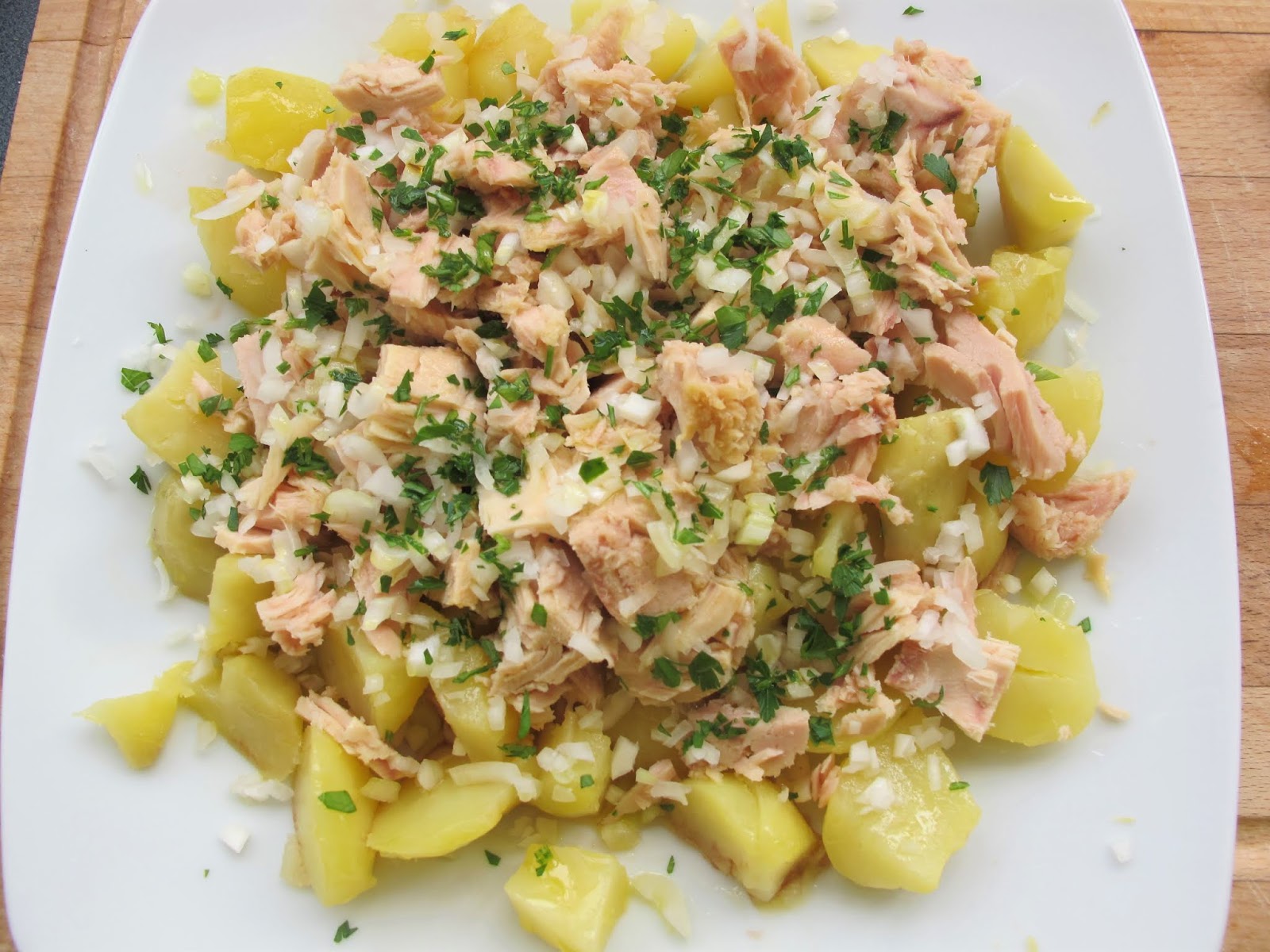 Tritxo Recetas: Papas aliñás con bonito