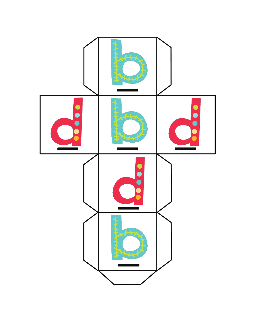 Sprinkles to Kindergarten!: b and d