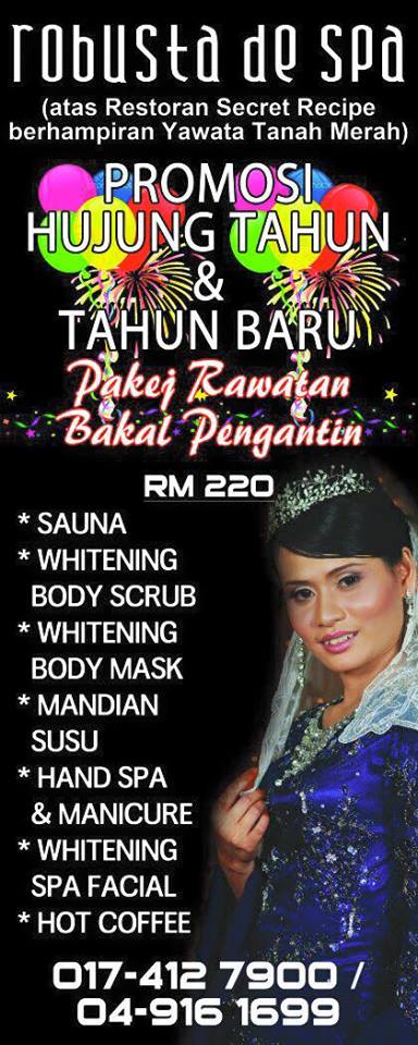 Pusat Rawatan Kecantikan robusta de spa: PAKEJ - PAKEJ YANG DISEDIAKAN