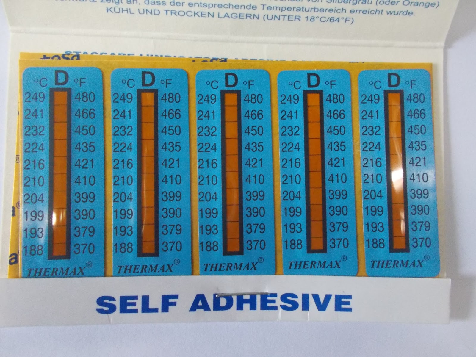 sciencetific products: THERMAX Temperature Label