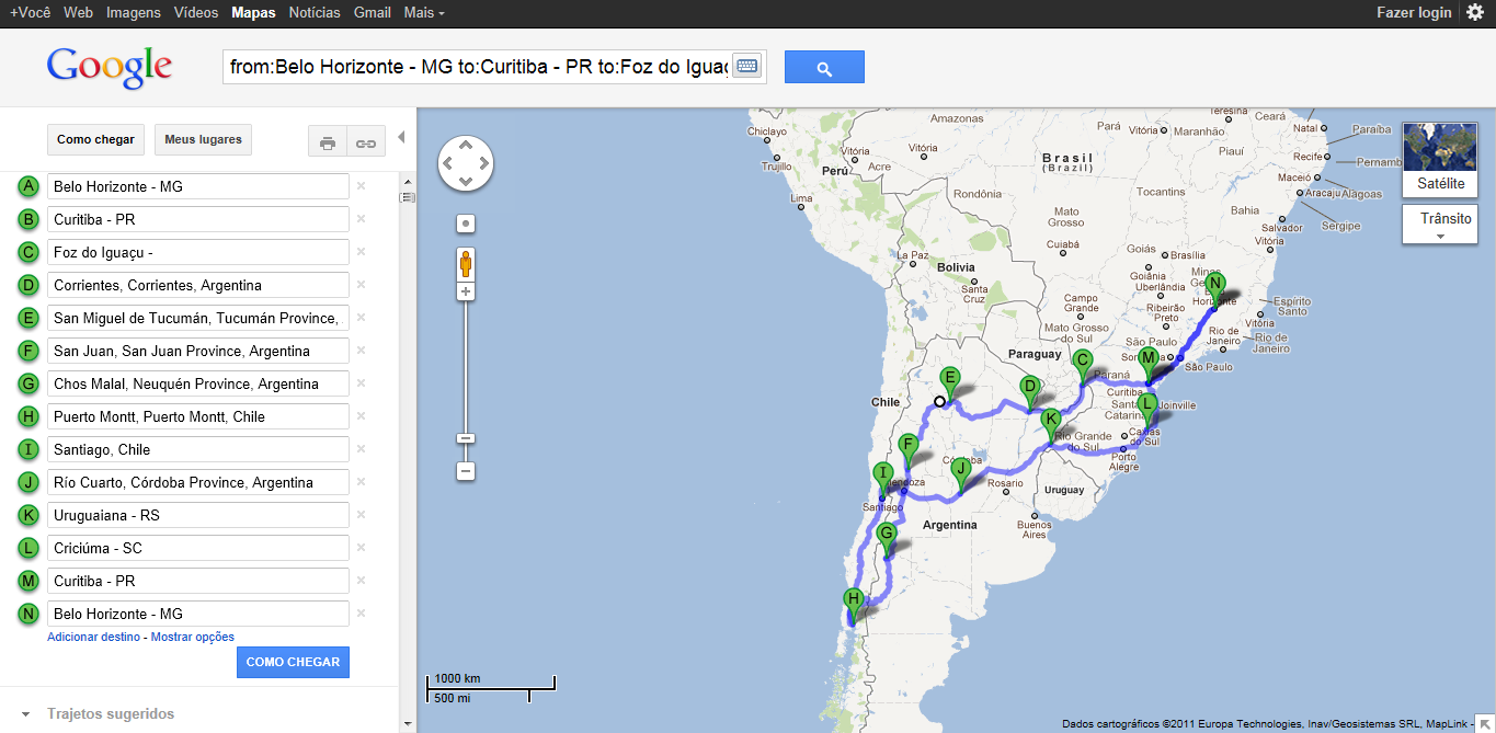 Viajar de Carro pela America do Sul