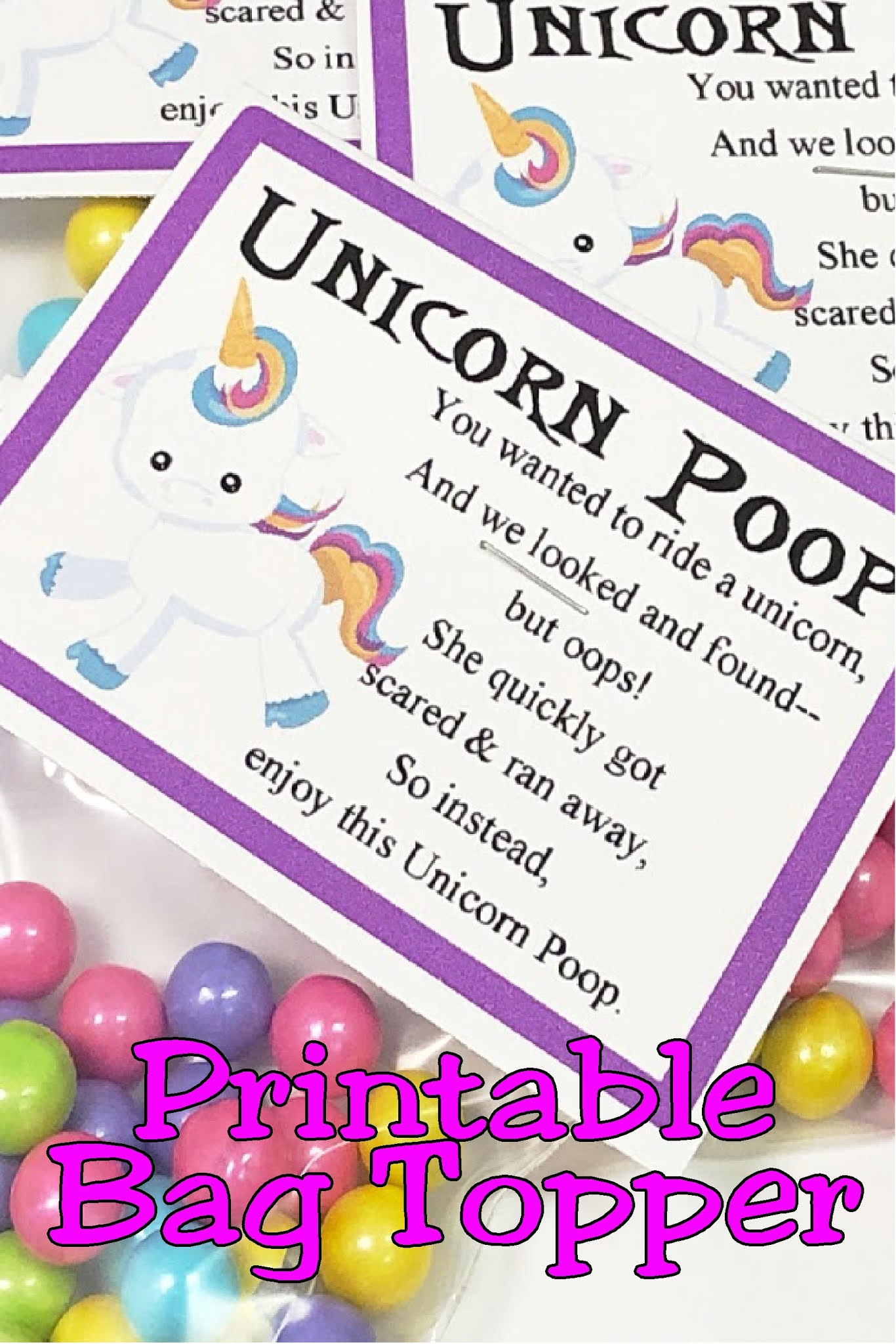 DIY Party Mom: Enjoy some Unicorn Poop with this Unicorn Poop Bag ...