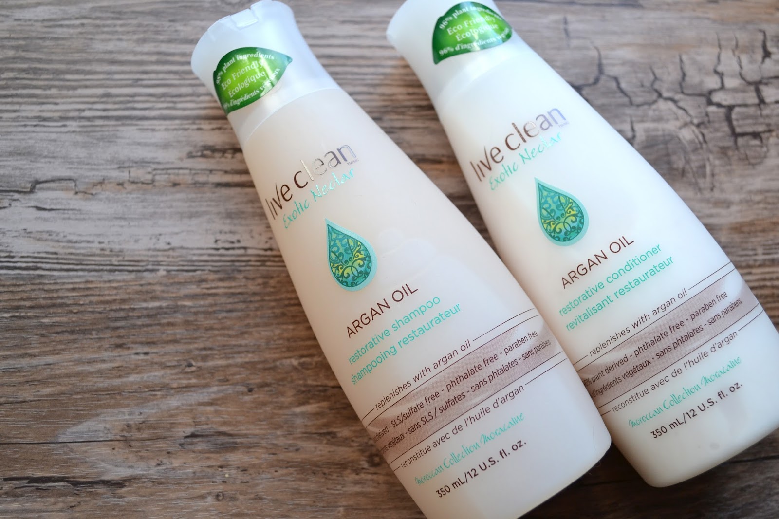 HAIR | Live Clean Argan Oil Exotic Nectar Restorative Shampoo and ...