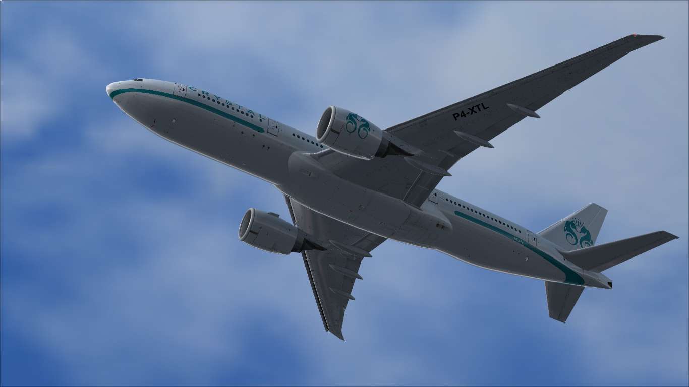 Texturas Brasileiras: Crystal Luxury Air Boeing 777-200LR P4-XTL