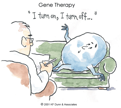 World of Biochemistry (blog about biochemistry): Cartoon about gene therapy