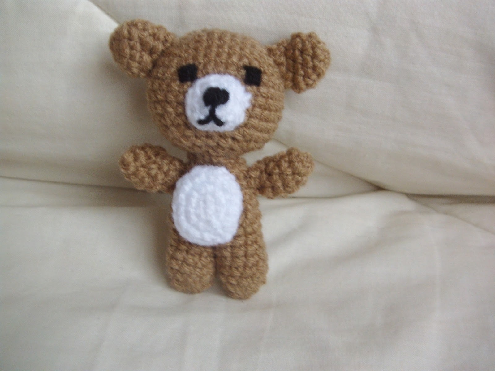 Lanas a crochet: Osito llavero