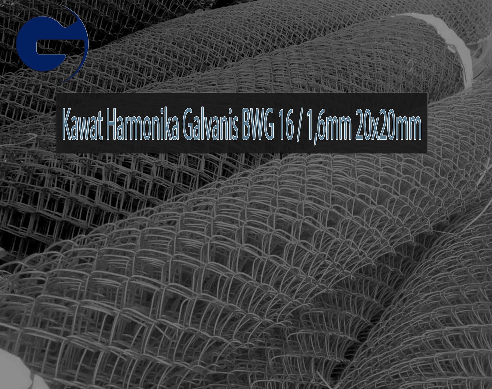Jual Kawat Harmonika Galvanis SNI BWG 16/1,6mm 20x20mm - Pabrik Pagar BRC