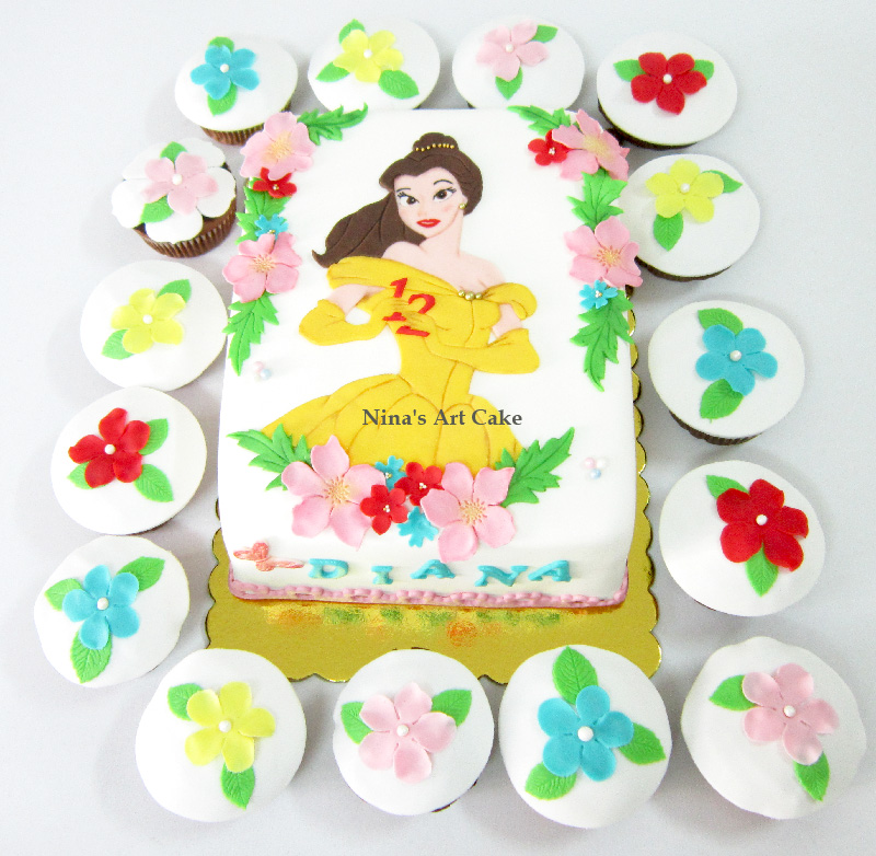 Nina's Art Cake: Tort cu Printesa Belle