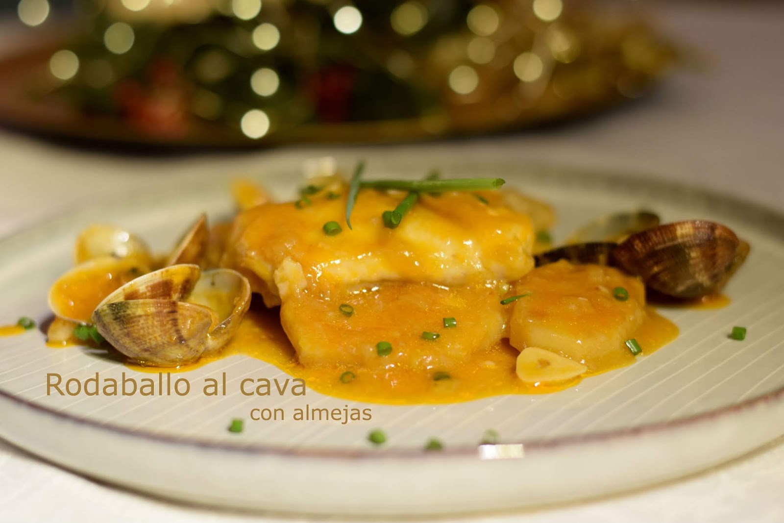 receta de Rodaballo al cava con almejas - Cocinando en Mislares