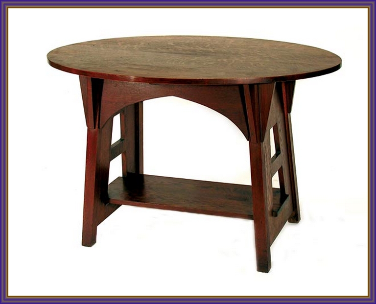 Views from North Cecil: 1912 Limbert Oval Occasional Table