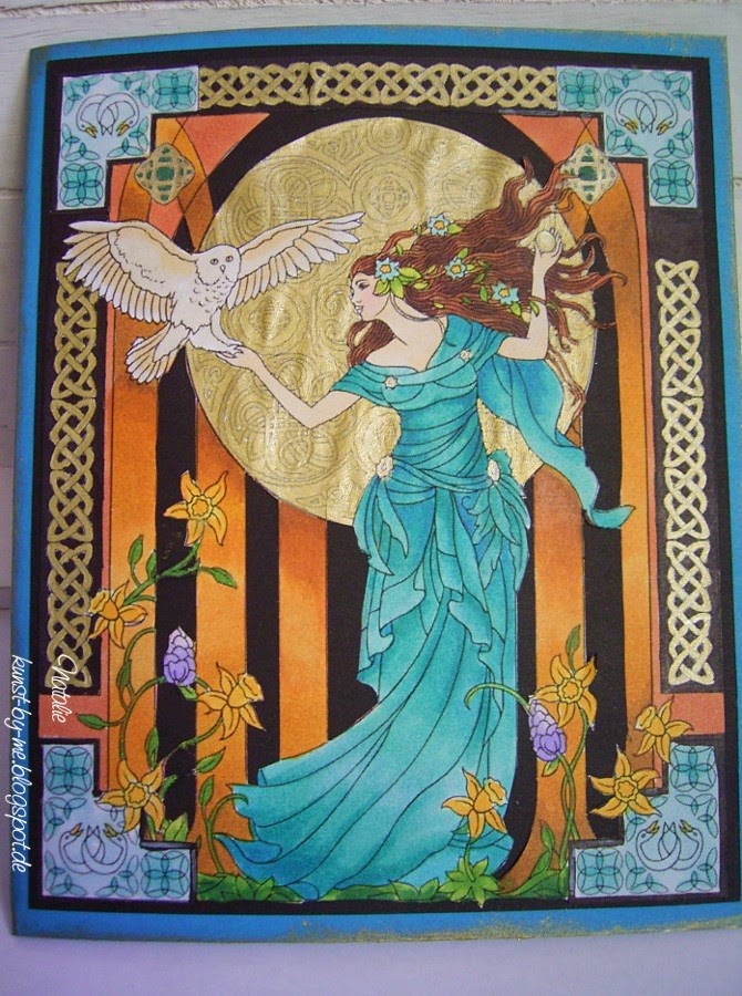 Inkognito ~ Cards By Natalie Keltische Mondgöttin Celtic Moon Goddess