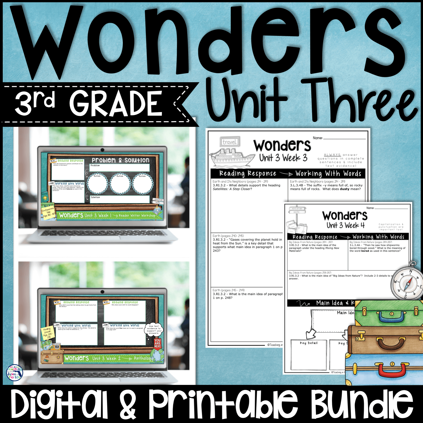 Using Daily Reading Response Questions with Wonders Unit 3 for 3rd ...