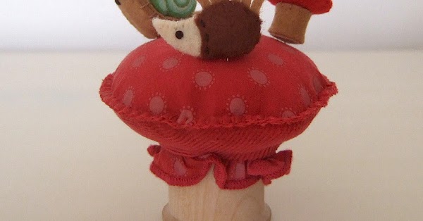 Easy Beginner Mushroom Spool Pincushion Tutorial