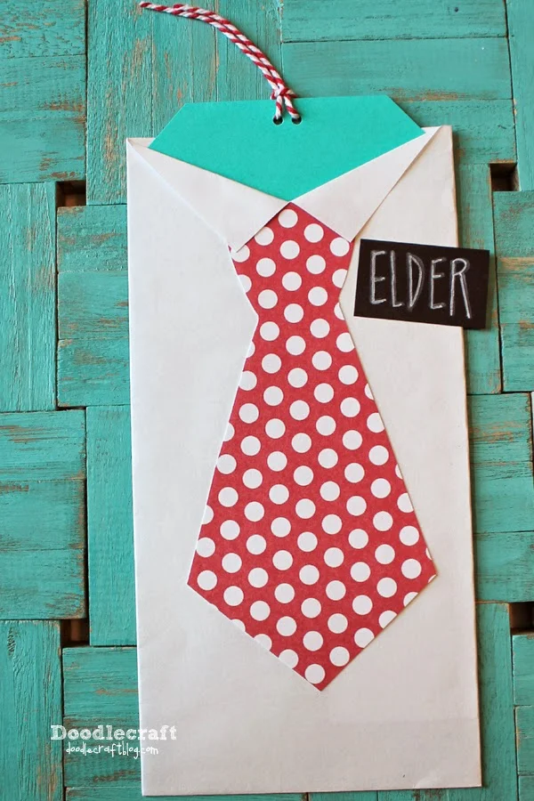 Shirt and Tie Treat Holders from Envelopes!