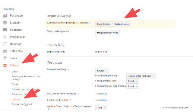 √ Cara Redirect Custom Domain 301 di Blogger - Arlina Code