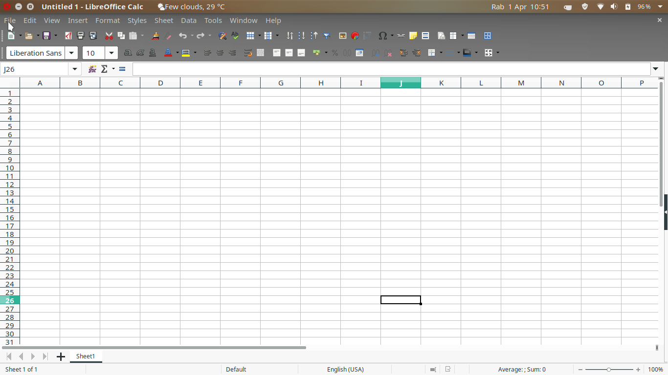 MAKE A NEW WORKBOOK ON LIBREOFFICE CALC ~ LibreOffice