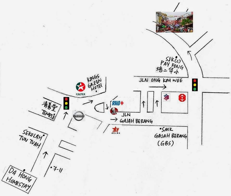 马六甲 市区民宿 Melaka Town Homestay （吃喝玩乐）: Jonker Walk Maps from Homestay A ...