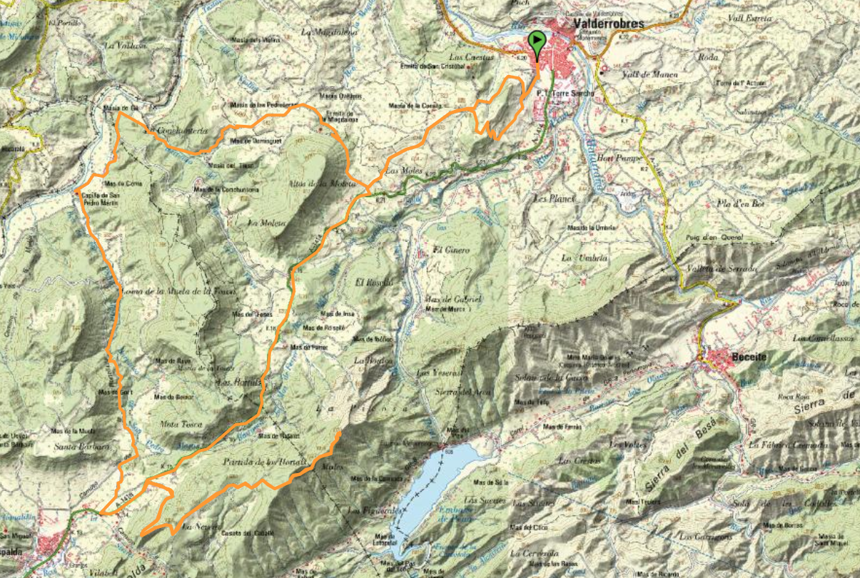 MONTAÑAS DE AYER Y DE HOY: VALDERROBRES - Circular a Fuentespalda y ...
