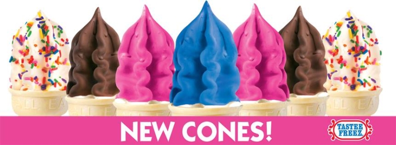 News: Wienerschitzel - New Blue Raspberry and Cotton Candy Dipped Cones