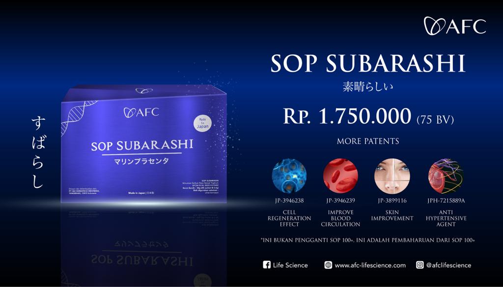 SOP SUBARASHI, UTSUKUSHHII, SOP 100+ dan SENSEI SURU AFC: HOME