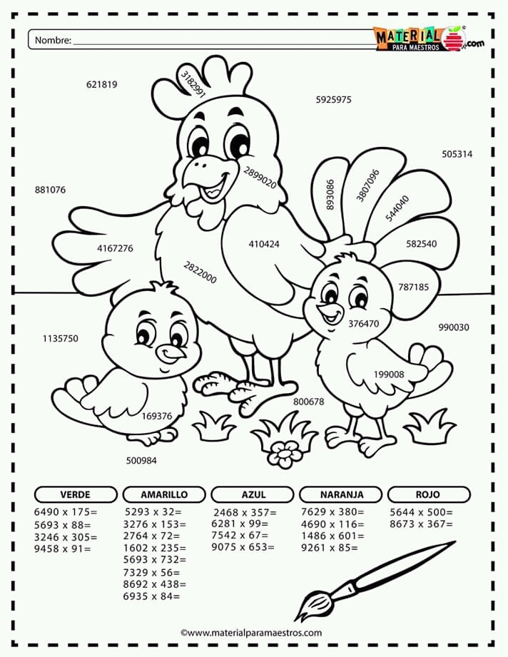 BUSQUEDA DEL MAESTRO: DIVERTIDOS DIBUJOS CON OPERACIONES.