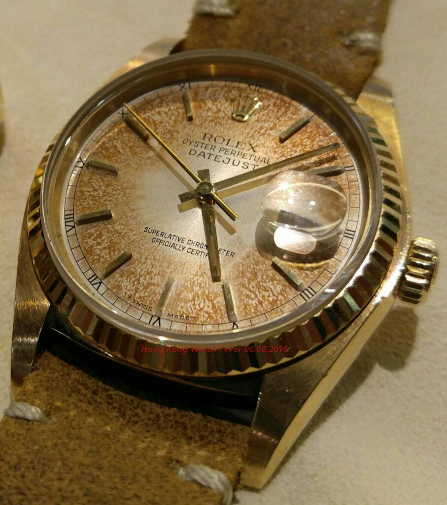 Hong Kong Watch Fever 香港發燒友: Patina Dial Rolex Solid 18KT Yellow Gold ...