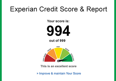 Experian Credit Report