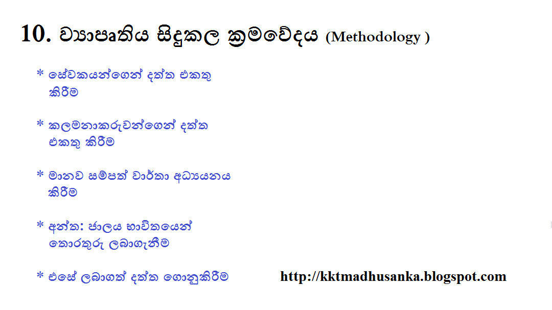 CIPM CCHRM SINHALA MEDIUM PROJECT