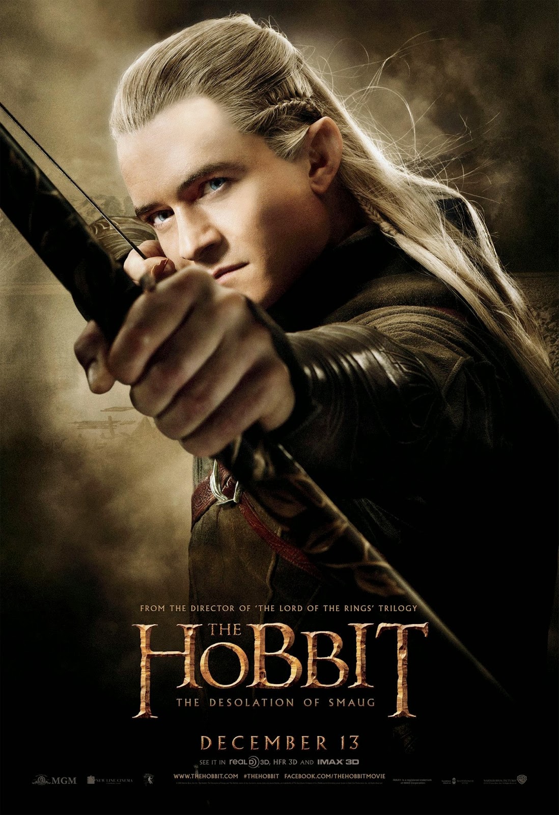 The Hobbit: The Desolation of Smaug (2013) - Legolas HD Poster - The ...