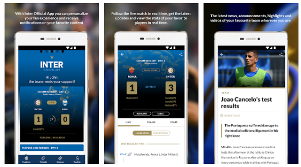 Inter Official Mobile App - Youth Apps