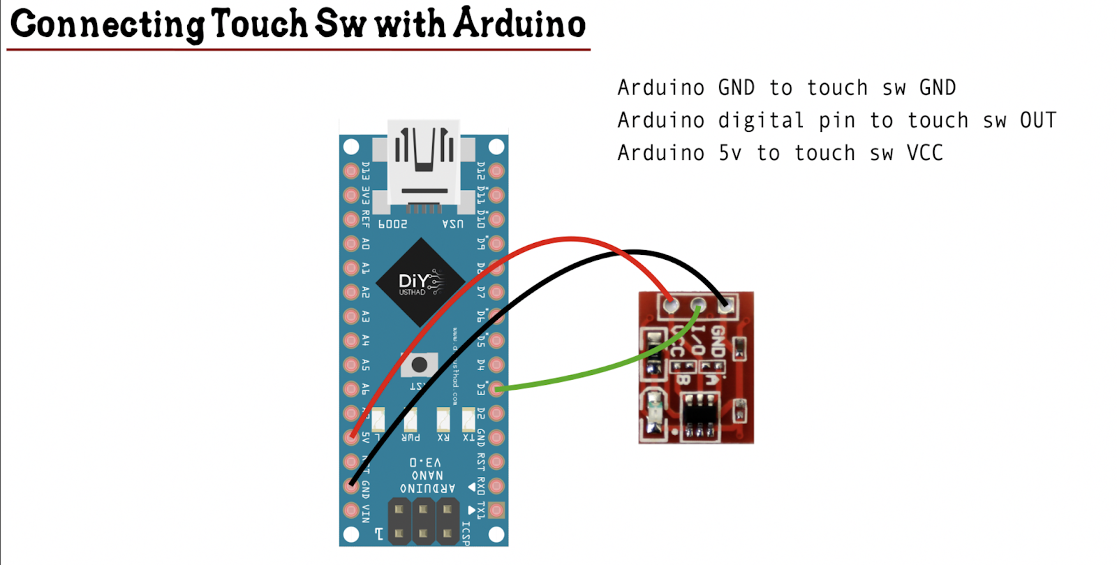 How to use a TTP223 based touch switch » DIY Usthad