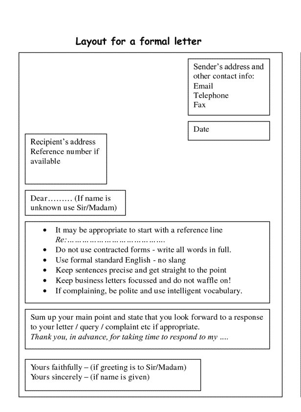 English Letter Writing - Formal Letter English Letter Writing - Formal Letter