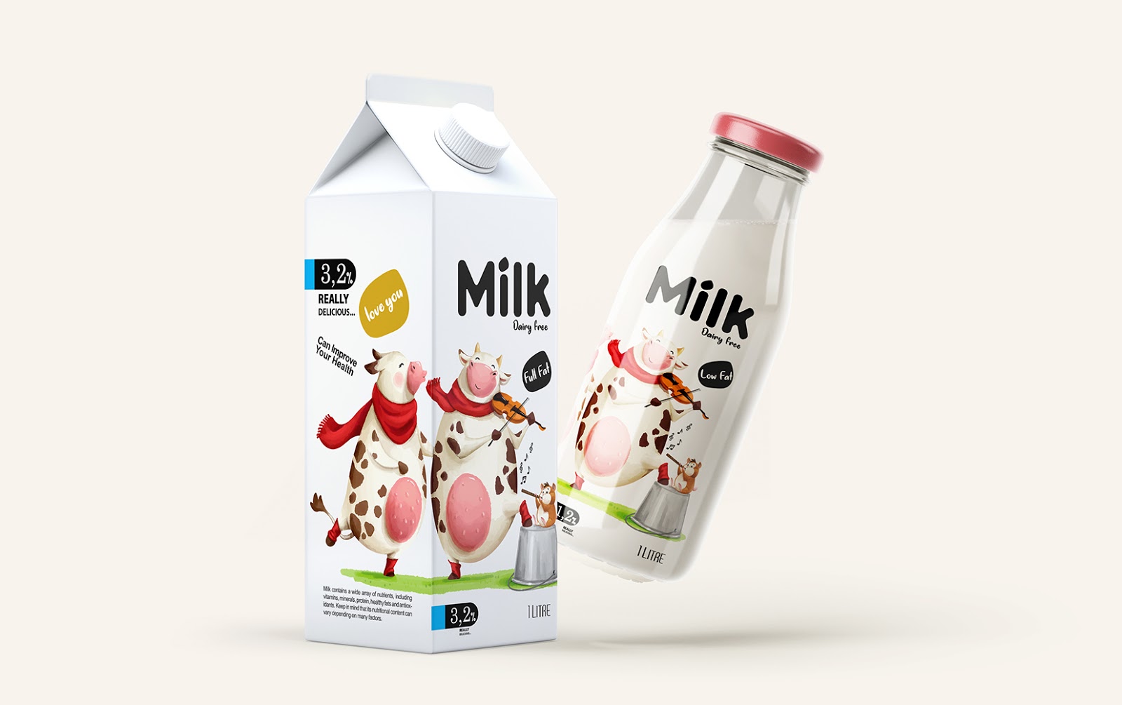 Happy Milk on Packaging of the World - Creative Package Design Gallery